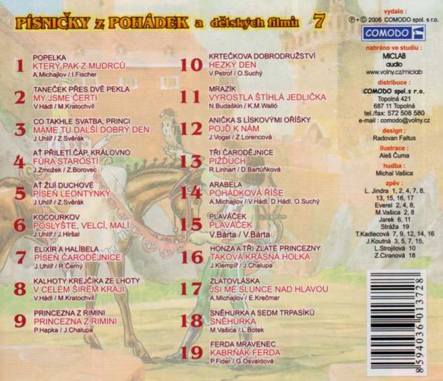 Various | CD Písničky z pohádek a dětských filmů 7. | Musicrecords Various | CD Písničky z pohádek a dětských filmů 7. | Musicrecords