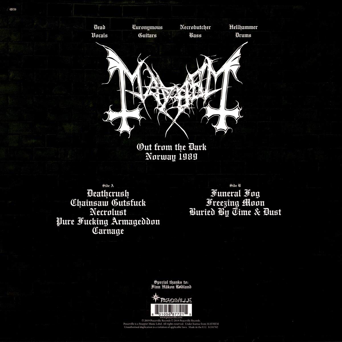 Mayhem | LP Out Of The Dark / Vinyl | Musicrecords